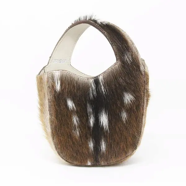 DREEA Fawn Hair-on-hide Leather Handbag - Brown