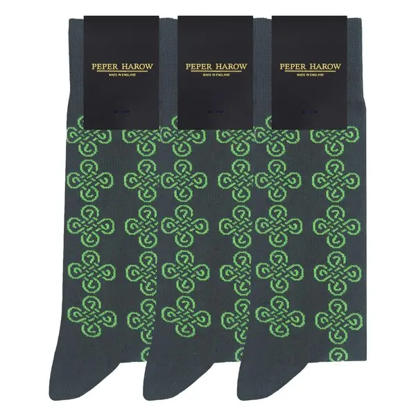 PEPER HAROW - MADE IN ENGLAND Knot Socks Bundle - Green