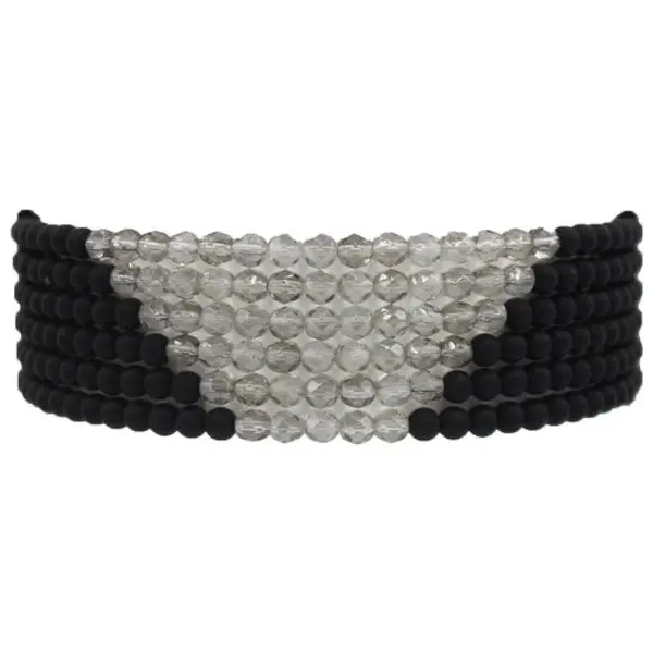 Fairchild Baldwin Eva Choker Necklace - Grey/black
