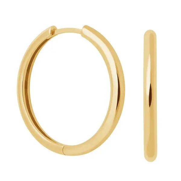 NAZZAR Slim Hoop Earrings - Gold