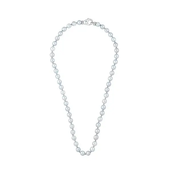 ROSEATE JEWELRY Akoya Pearl Strand Necklace - Silver
