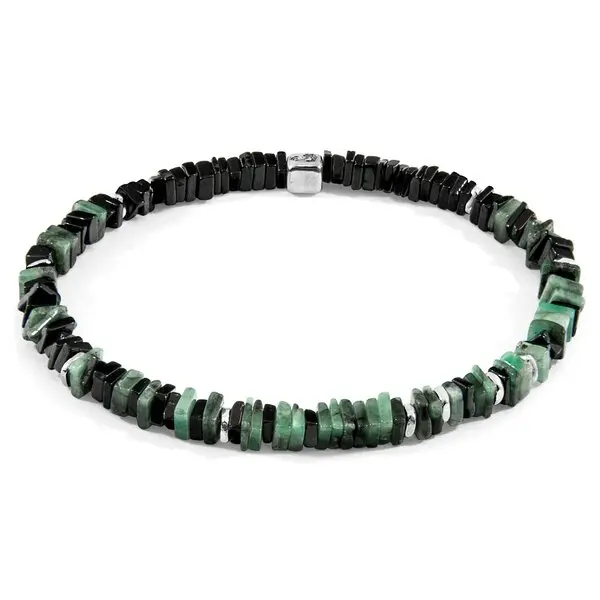 ANCHOR & CREW Emerald & Spinel Bracelet - Green