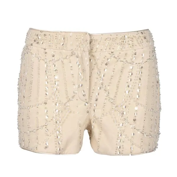 MARUSIYA LONDON Low Rise Beaded Shorts