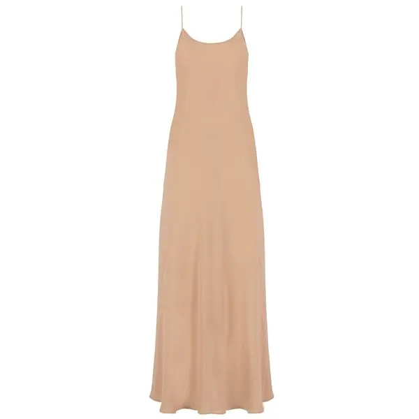 TEODORA MILANO Porto Rafael Silk Long Dress - Brown