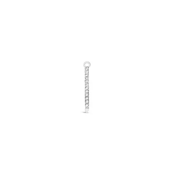 LUTIRO Single Cubic Zirconia Charm Stick Earring