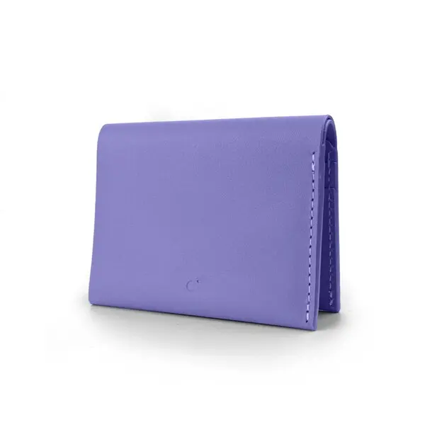 GODI. Handmade Bifold Leather Wallet Amethyst - Purple