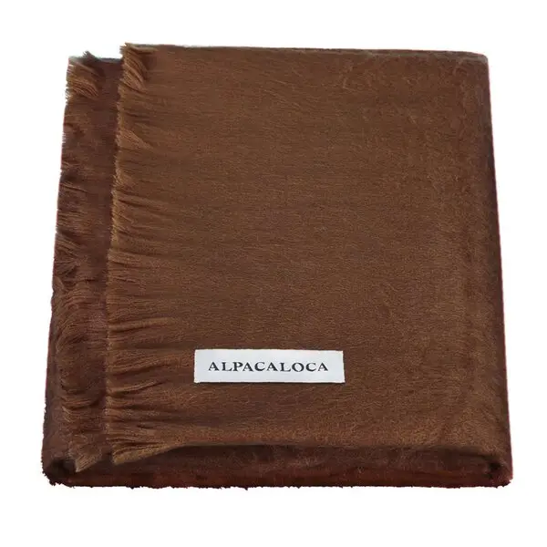 ALPACA LOCA Scarf Chocolate - Brown