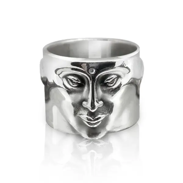PERRY GARGANO The Zen Head Ring - Silver