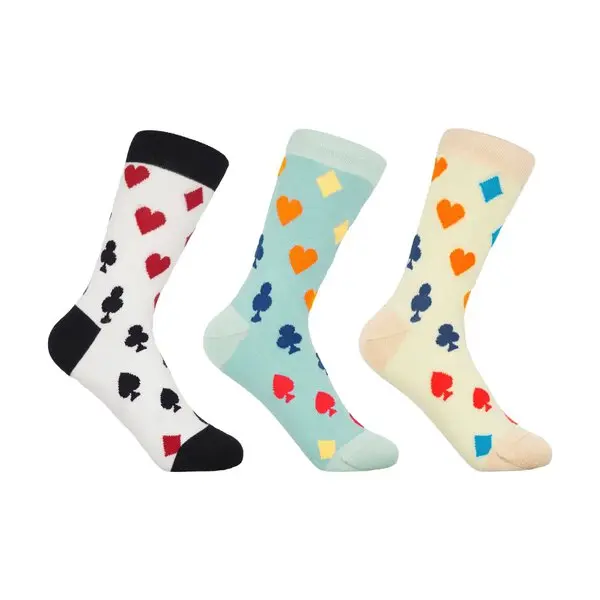 PEPER HAROW - MADE IN ENGLAND Royal Flush Socks Bundle - Blue/red