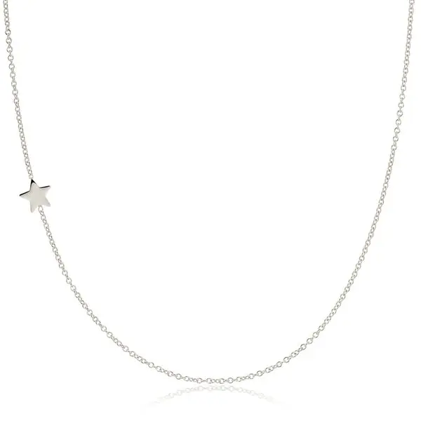 Maya Brenner Designs 14k Gold Asymmetrical Charm Necklace - White