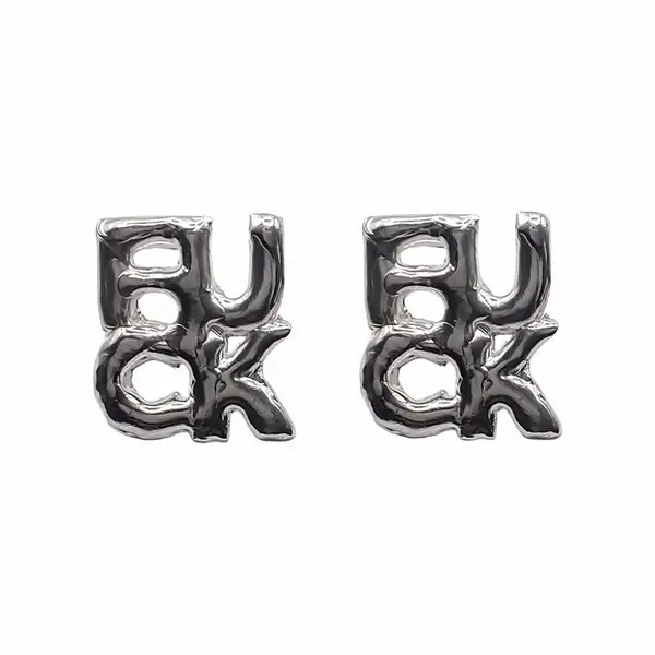 MOCA JEWELLERY Fuck + Fuck Sterling Earrings - Silver