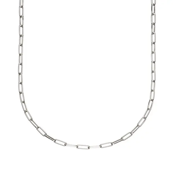 LILY CHARMED Sterling Box Link 18" Chain Necklace - Silver