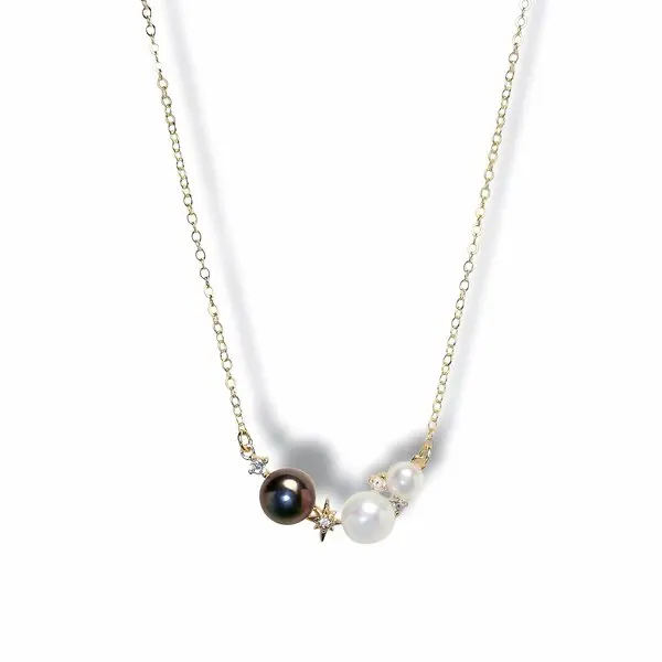 NINEMOO Eclipse Pearl Necklace - Gold