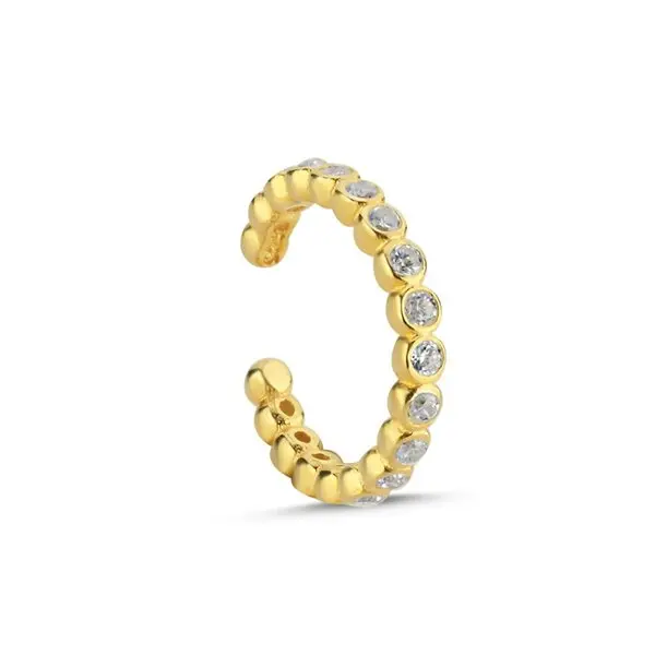 LINYA JEWELLERY Mini Cartilage Earcuff - Gold