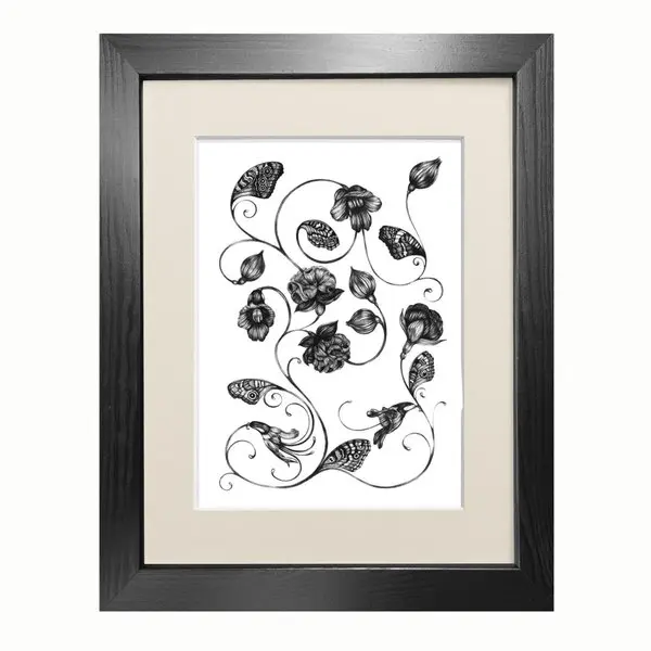 EMILY CARTER Magellanicadoptera' Fine Art Print A5 - Black