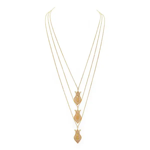 DHWANI BANSAL Amphora Layered Necklace - Gold