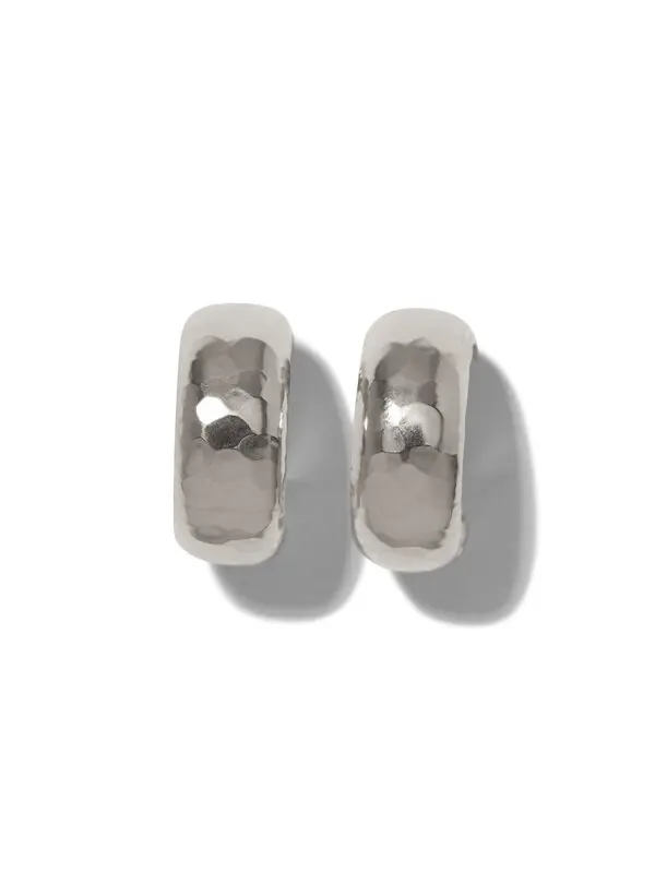 JAREDJAMIN Rush Hoop Earrings - Silver