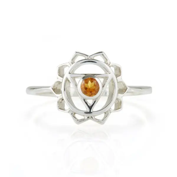 CHARLOTTE'S WEB JEWELLERY Solar Plexus Chakra Ring - Silver