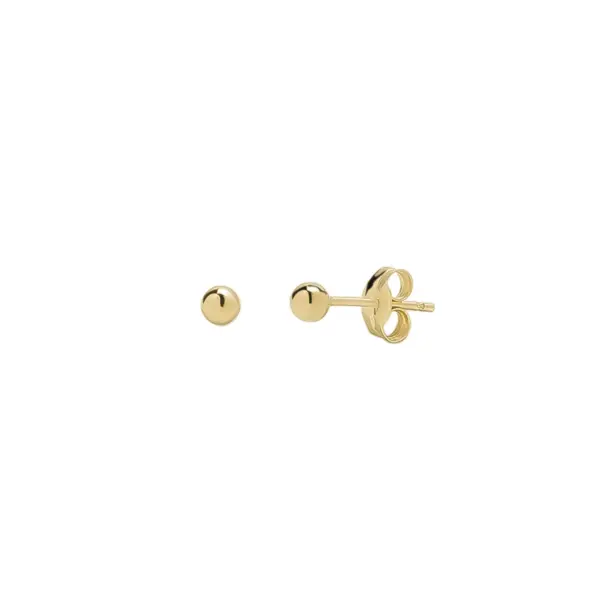 SPERO LONDON 9ct Solid Sphere Stud Earring - Gold