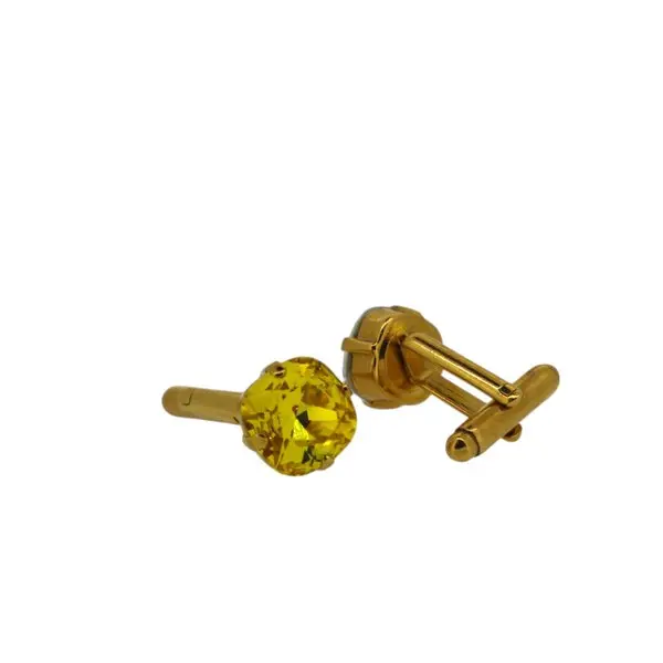VICKISARGE The Stud Cufflink In Gold - Yellow