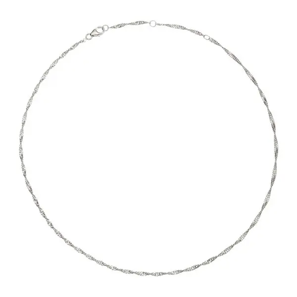 LILY & ROO Twisted Rope Chain - Silver