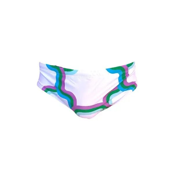 JULIA CLANCEY Printed Swim Smugglers - White