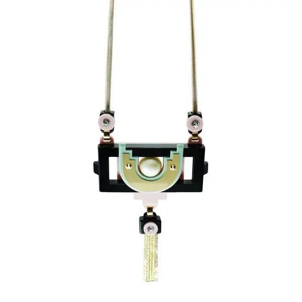 GISSA BICALHO Maya Pendant Necklace - Black