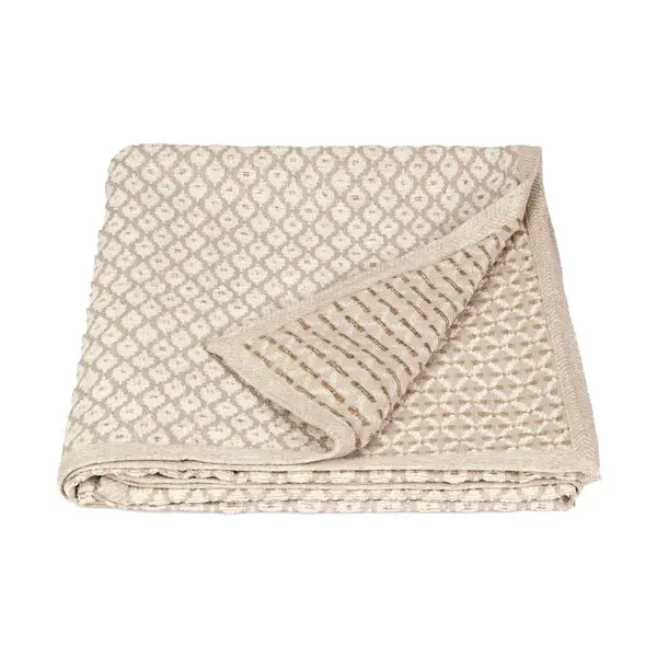 Joro Neutrals Robab Jacquard Throw Ivory