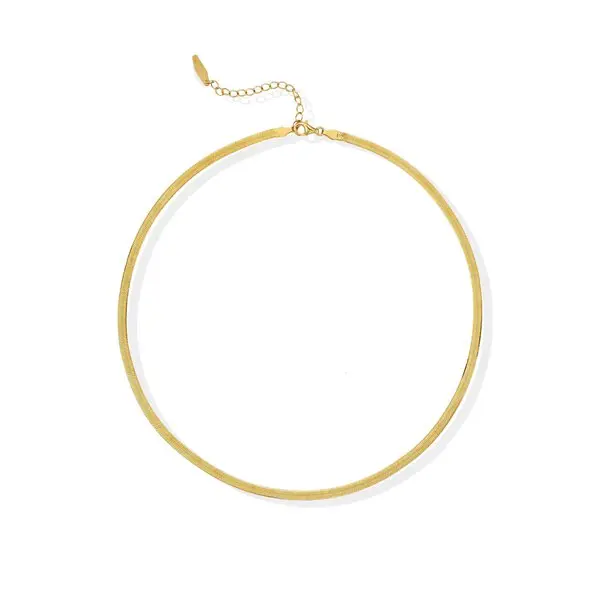 LAIT & LUNE Addax Herringbone Necklace 18k Vermeil - Gold