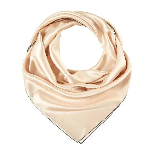 SOFT STROKES SILK Neutrals Pure Silk Scarf Sand Beach Solid Colour Collection Sand Large - Pink