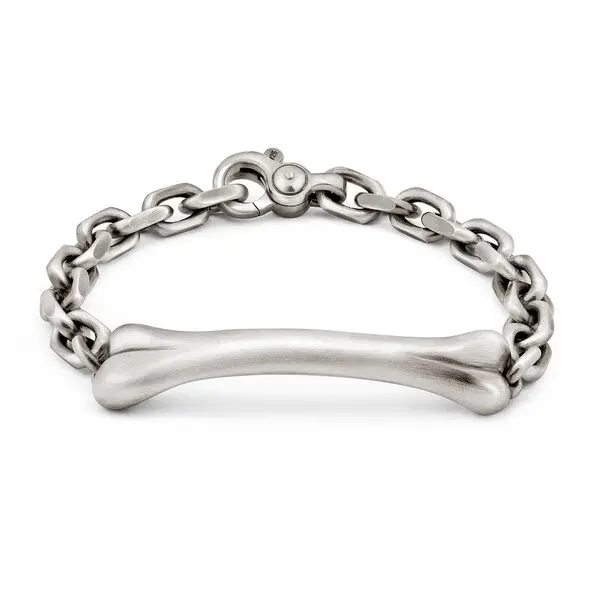 SNAKE BONES Sterling Bone Link Bracelet - Silver