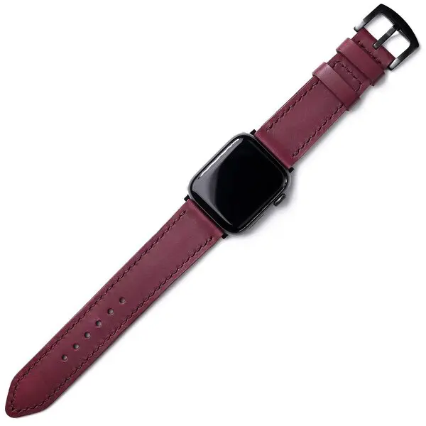 ROARCRAFT Vegtan Leather Apple Watch Strap - Purple