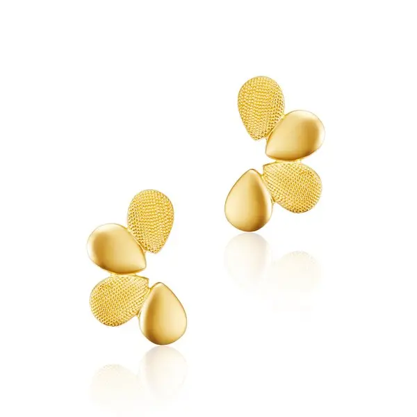VISCONTI Marina Plated Sterling Silver Earrings - Gold