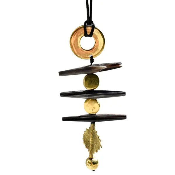 LALA SALAMA Huru Statement Necklace - Black