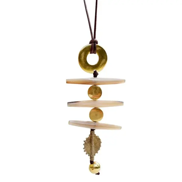 LALA SALAMA Huru Statement Necklace - Brown