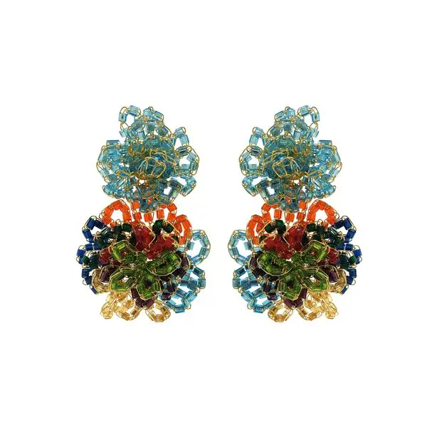 LAVISH BY TRICIA MILANEZE Agnes Crochet Dangle Earrings - Gold