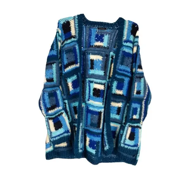 Saachi Crochet Marrakesh Short Jacket - Blue
