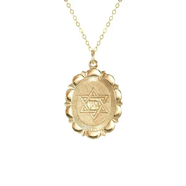OUTOFOFFICE Star Of David Charm Necklace - Gold