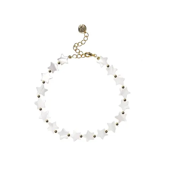 ADRIANA PAPPAS DESIGNS Stardust Anklet - Yellow