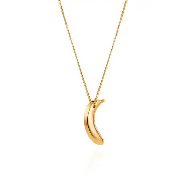 LEE RENEE Banana Pendant Necklace - Gold