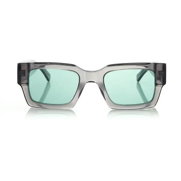 FAOS CONCEPT Naxos Sunglasses In Crystal With Ivy Green Lenses - Grey