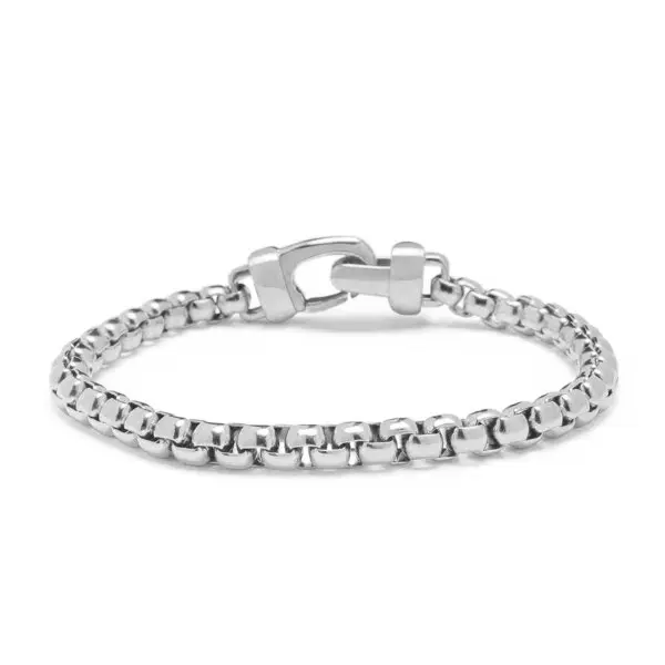 NIALAYA JEWELRY Box Chain Bracelet - Silver