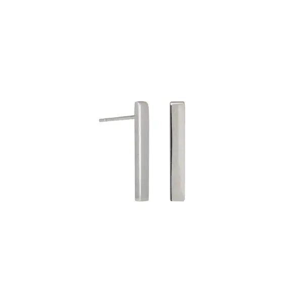 EDGE ONLY Bar Earrings Sterling - Silver