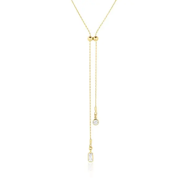 SET & STONES Zoey Lariat Necklace - Gold