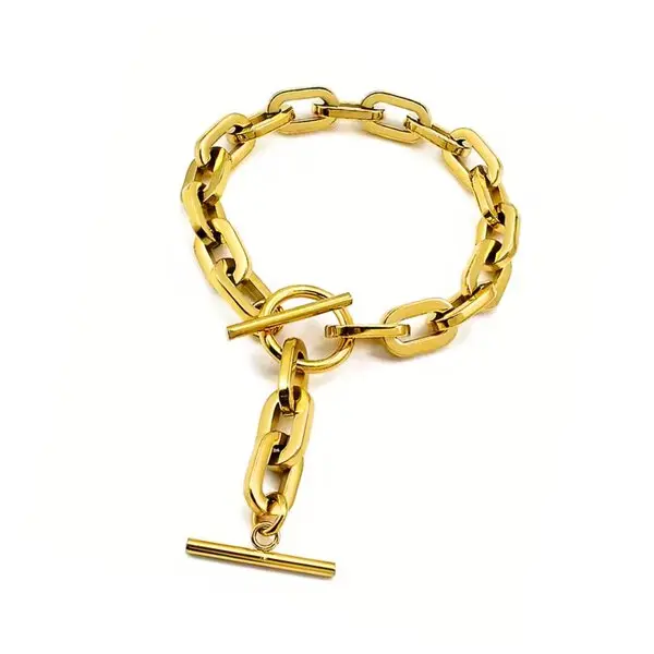 MICKEY'S GIRL Chunky Lariat Bracelet - Gold