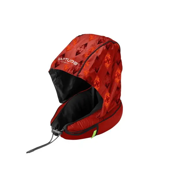 KAPTURE The Fire Creation Travel Pillow Set Argyle - Red