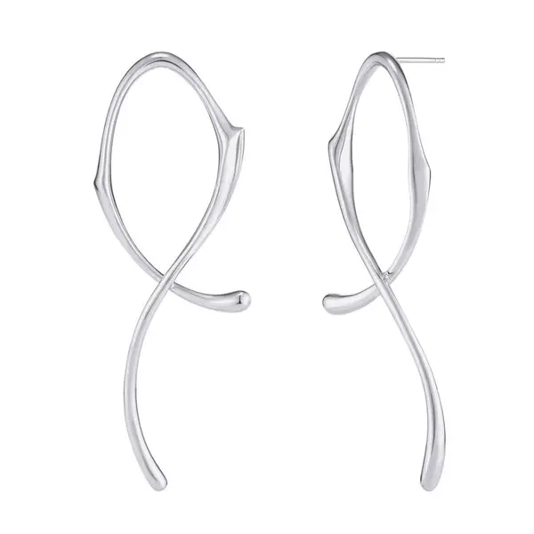 TAMI&TAMI Heradi Wave Earrings - Silver