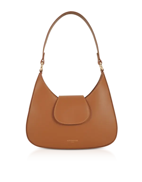 LE PARMENTIER Obolo Leather Shoulder Bag - Brown