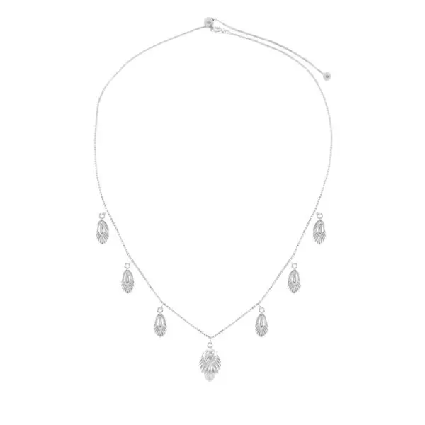 SEVEN SAINTS Artemis Slider Choker Necklace - Silver