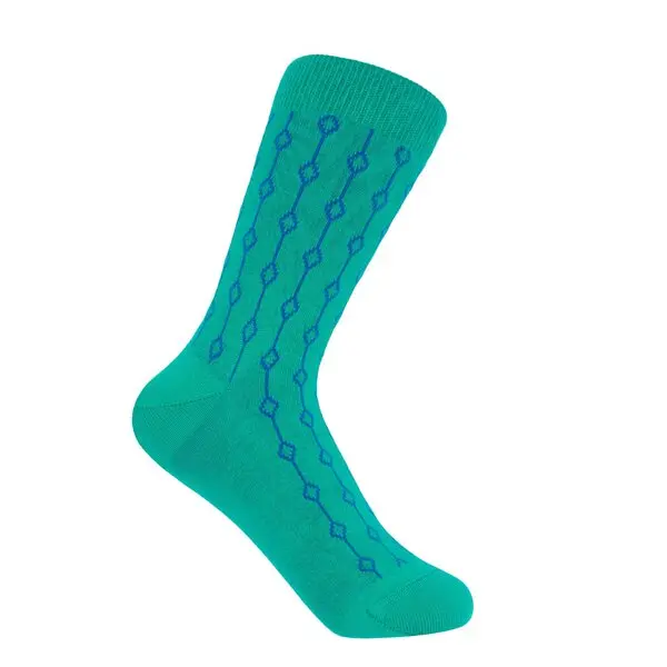 PEPER HAROW - MADE IN ENGLAND Beads Patterned Socks - Green